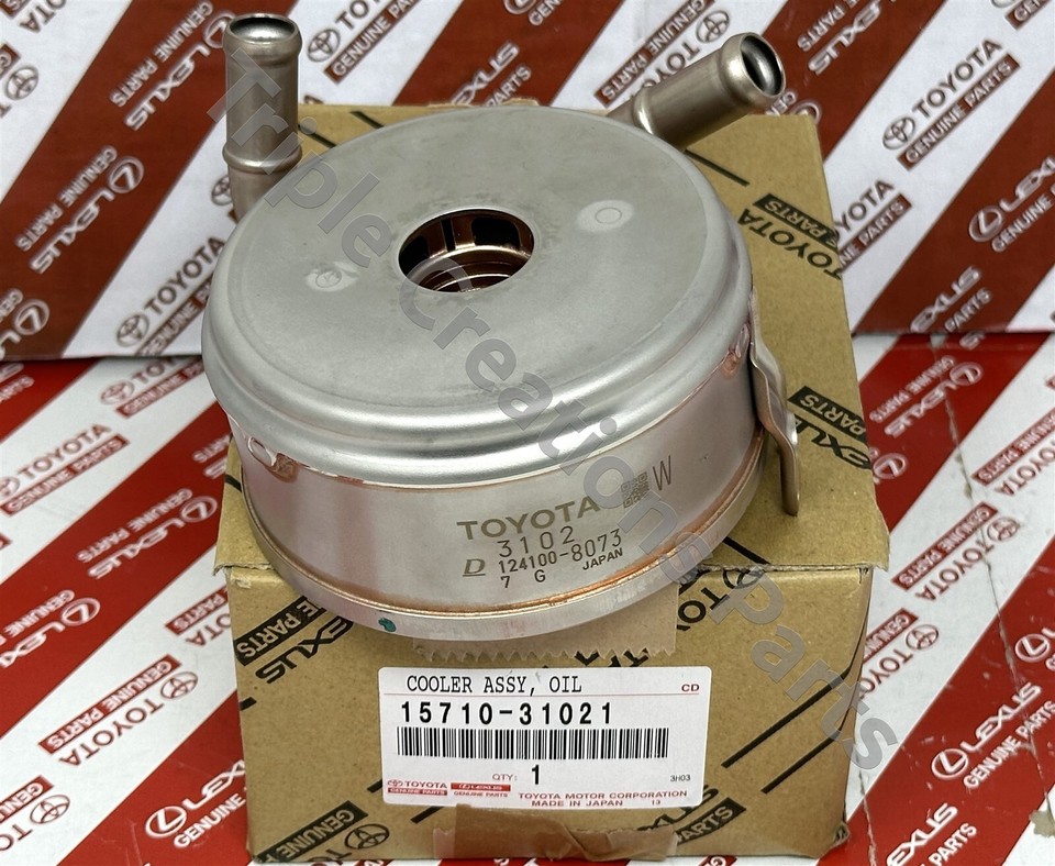 Genuine Toyota 15710-31021 Cooler Assy Oil 1571031021 OEM | eBay