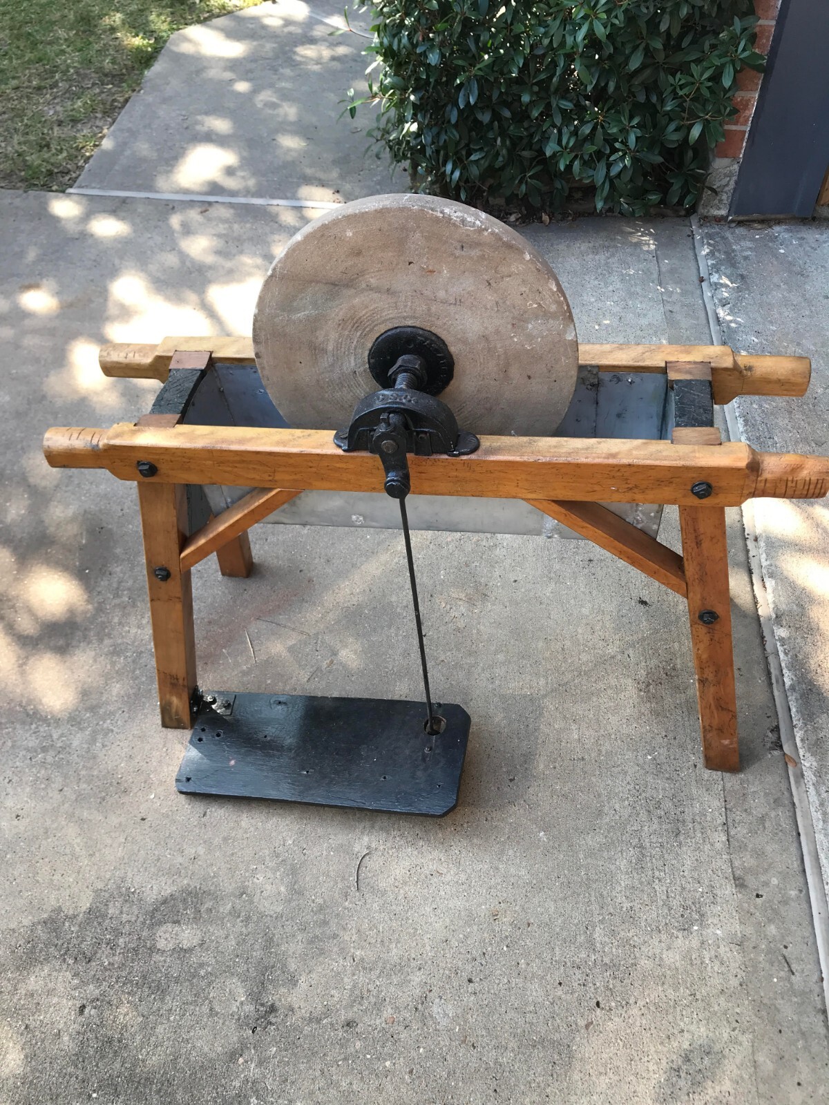 Antique Stone Grinding Wheel | eBay