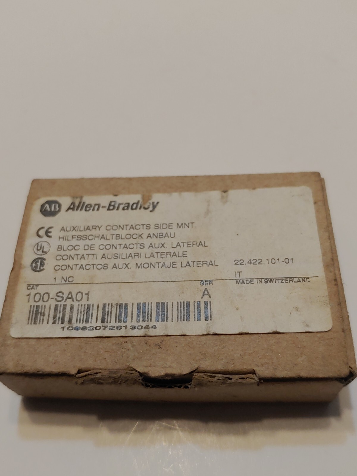 Allen Bradley 100-sa01 Auxiliary Contacts Side Mount 600v 10a for sale ...