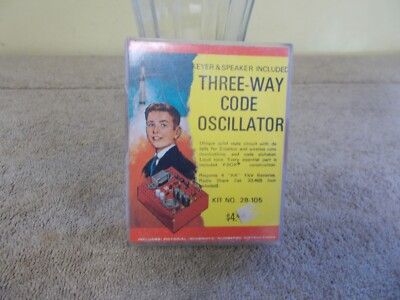 VTG 1970 SCIENCE TOY A TANDY CORP .3-WAY CODE OSCILLATOR ELECTRONIC ...