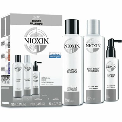 Nioxin System 1 Trial Kit Cleanser and Scalp Therapy 5.07 oz and Scalp ...