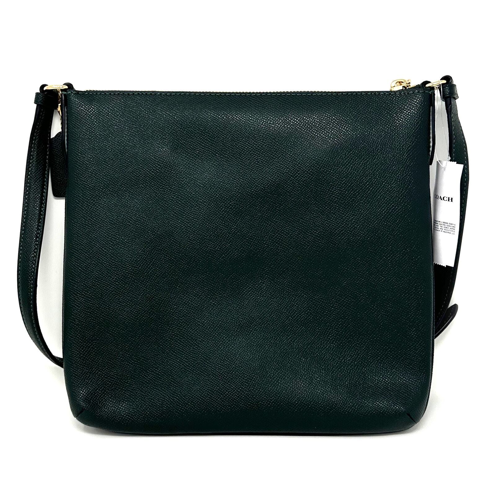 Coach Rowan File Bag Crossbody Purse Amazon Green Leather C1556 New ...