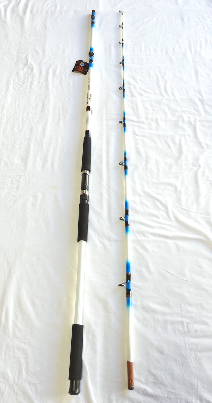 Classic Nite Stick Catfish Casting Rod 12' 2PC Glow Tip Blue | eBay