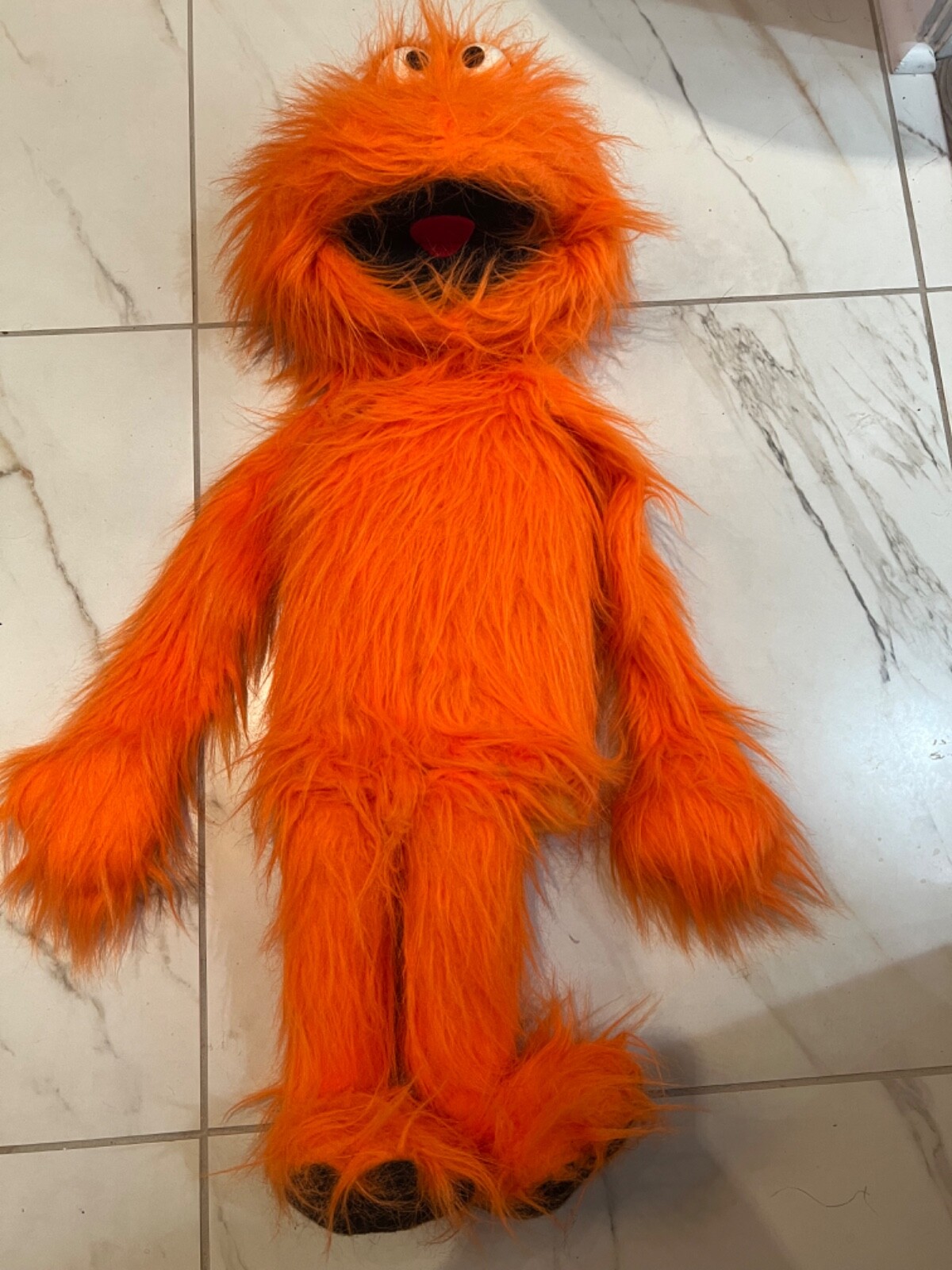32" Orange Shaggy Monster Puppet by Pierre Gillette Full Body ...