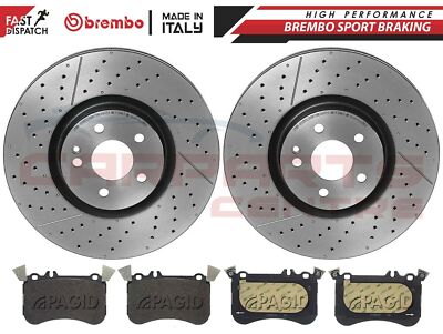 MERCEDES A45 AMG CLA 45 GLA 45 AMG FRONT BREMBO BRAKE DISCS & BREMBO ...