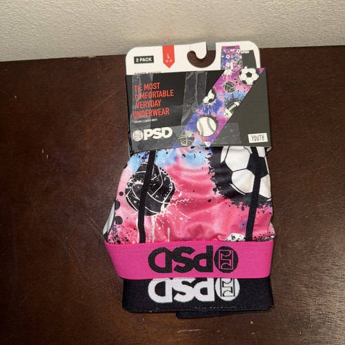 PSD Youth Large Boys Boxer Briefs Underwear 2 Pack Box damage | eBay