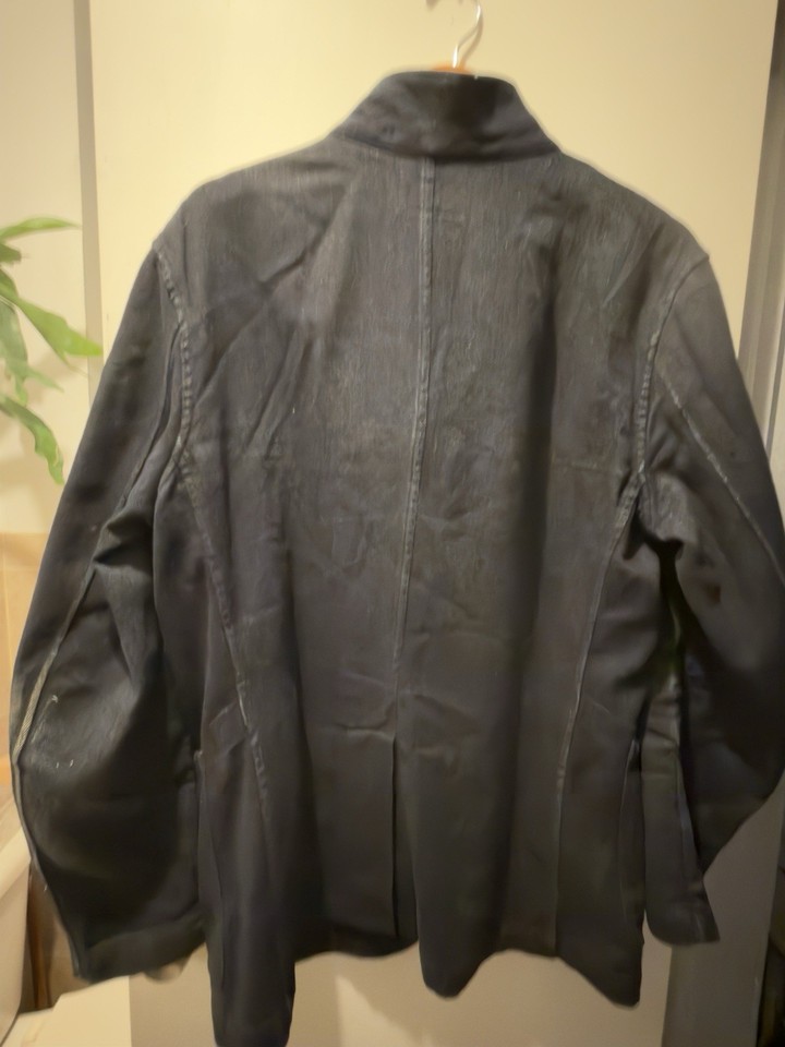 RRL (Double RL by Ralph Lauren) Indigo Herringbone Engineer Chore Coat ...
