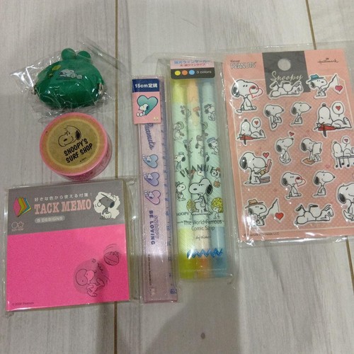 Snoopy Peanuts Surf Shop Stationery Set - Stickers, Washi Tape, Sticky ...