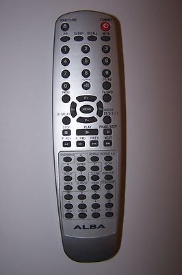 ALBA TV/DVD COMBI REMOTE CONTROL for TVD3456 missing battery hatch ...