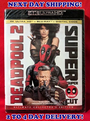 DEADPOOL 2 (4K UHD & Blu-Ray) SUPER DUPER CUT (4 Discs) ULTIMATE ...