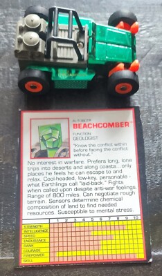 Vintage G2 Transformers G2 Beachcomber T12 With Specs Card Great Shape ...
