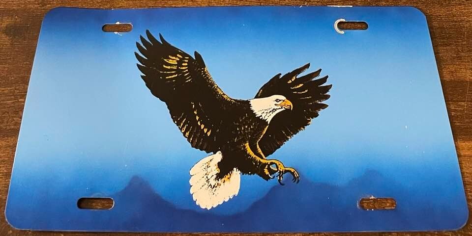 Bald Eagle Novelty License Plate Plate has A Bend | eBay