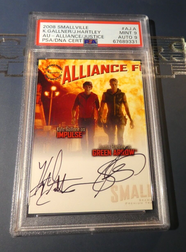 SMALLVILLE DOUBLE AUTOGRAPH AUTO CARD CARTE K.Gallner & J.Hartey 2008 ...