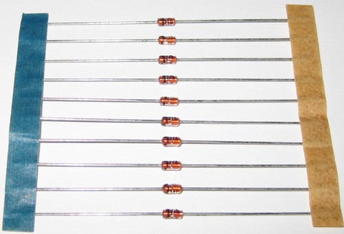 10 X 5.1 V Zener Diodes - Diodes Inc 1N5231B - 500mW - DO-35 Case - Lot ...