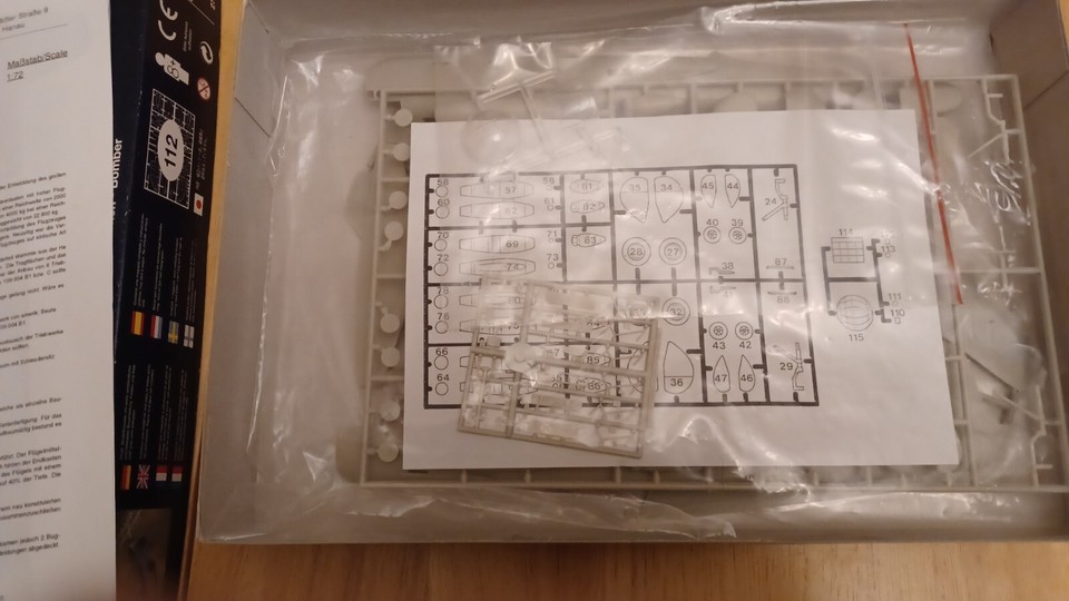 HUMA MODEL 1/72 JUNKERS JU 287 V1 BOMBER | eBay UK
