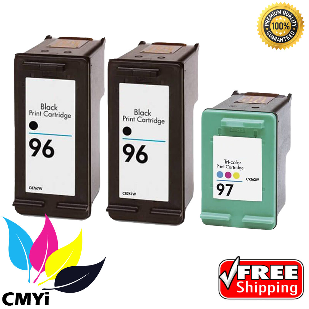 Replacement Ink Cartridges for HP 96 97 Black Color Cartridge Combo ...
