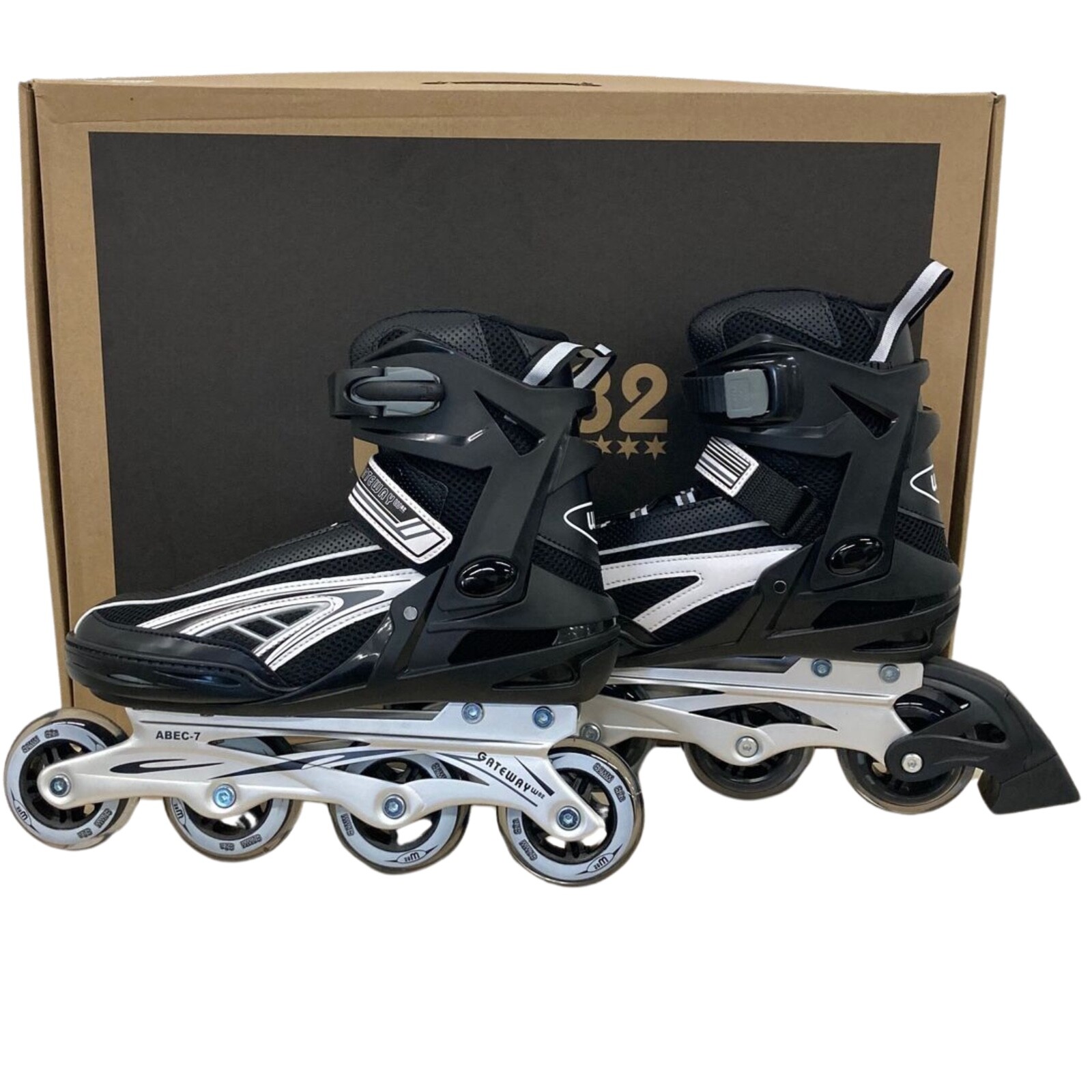 W82 GATEWAY Inline Skates for Men with Adjustable Strap, 82mm Wheels | eBay