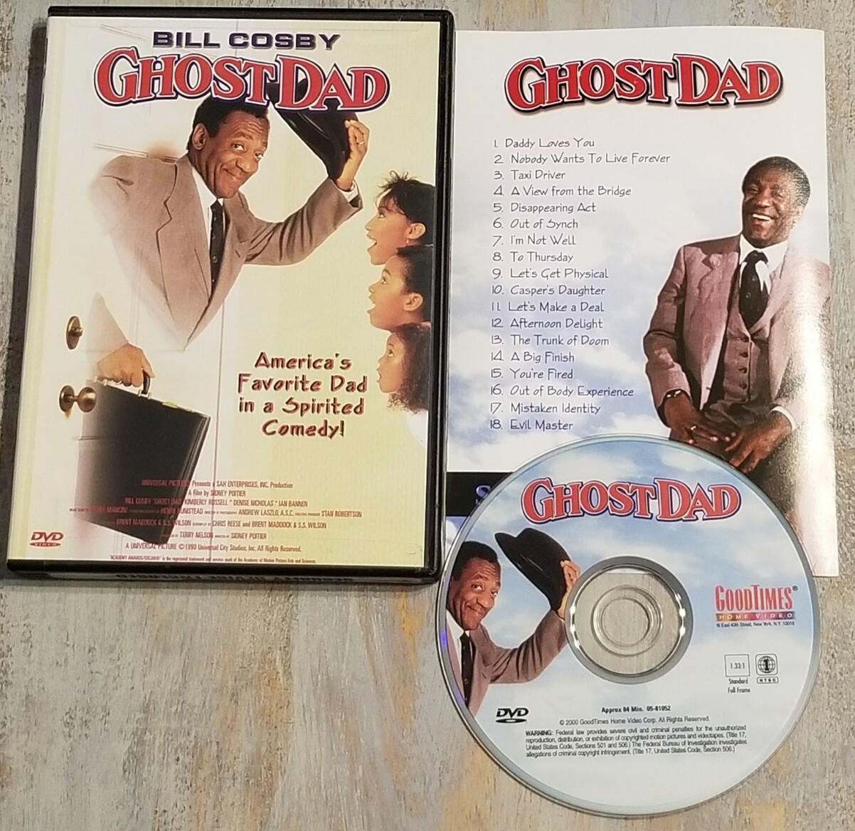 Ghost Dad 1990 DVD (2000) USED Complete Very Good Condition Bill Cosby ...