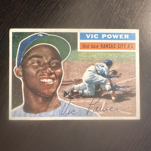 1956 TOPPS #67 VIC POWER ATHLETICS VG-EX OR BETTER *Hot Corner Vintage* | eBay