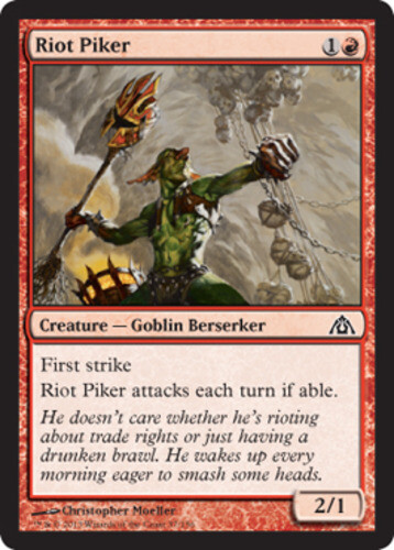MTG: Riot Piker [Moderately Played] Dragon's Maze Magic the Gathering ...
