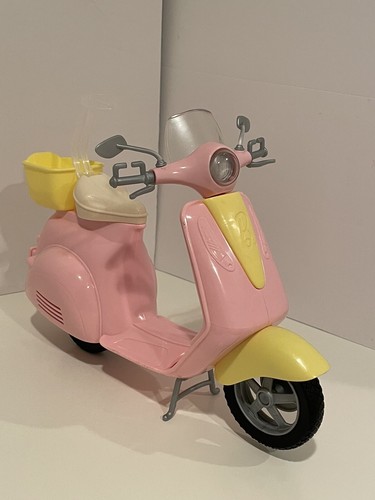 Barbie 2016 Vespa Scooter Moped Motorcycle Bike Pink & Yellow DVX56 ...