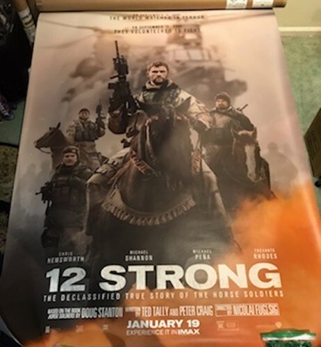 12 Strong Large Format Imax movie poster. 4ft x 6ft. Excellent display ...