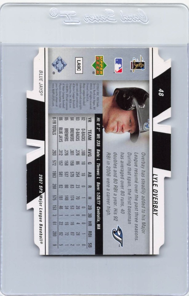2007 SPx #48 Lyle Overbay Blue Jays Signed Auto *H8151 | eBay
