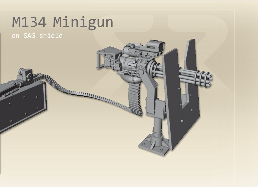 M134 Minigun with SAG - 1/35, 1/32, 1/24, 1/18, 1/16 resin model | eBay