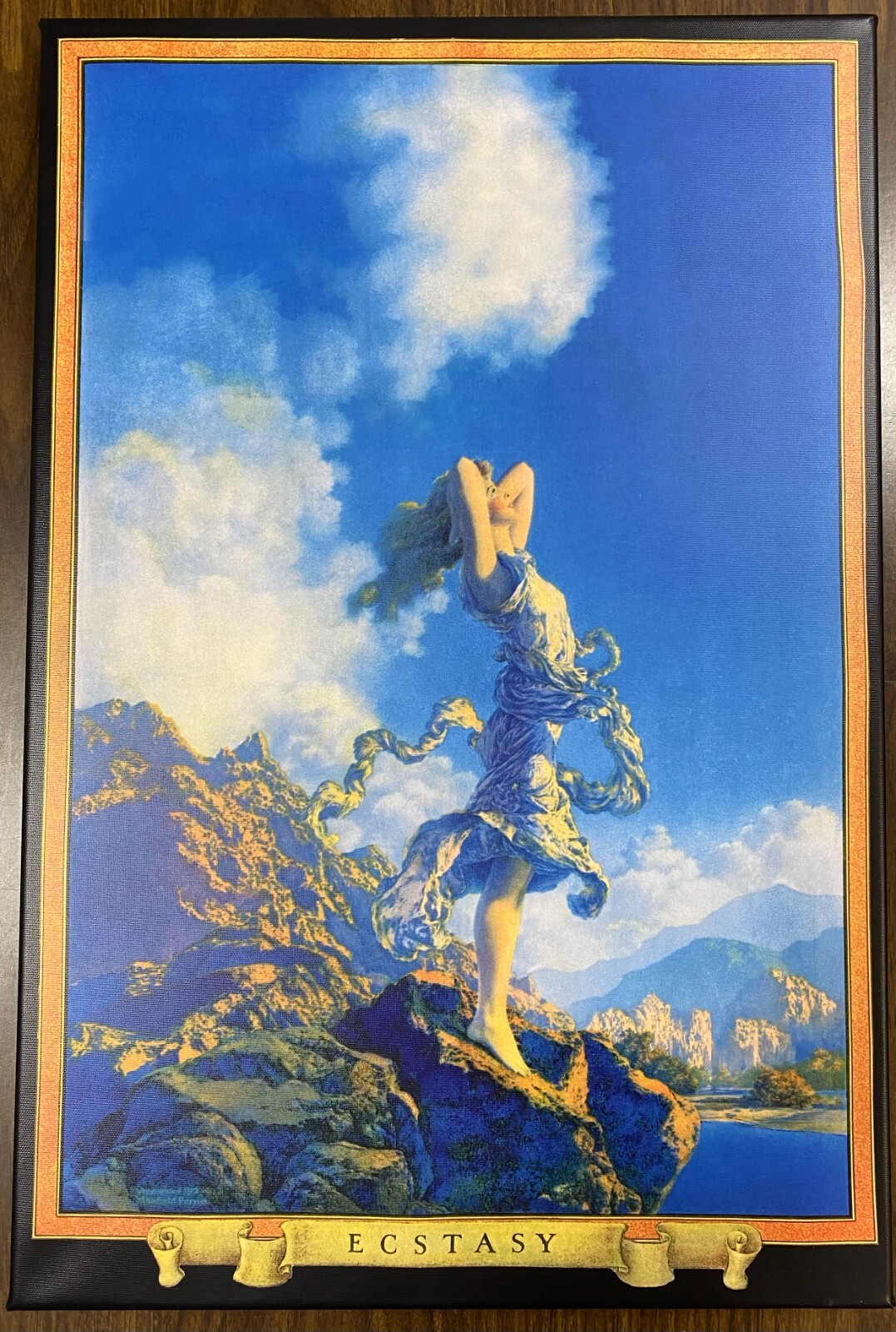 Maxfield Parrish ECSTASY stretched wrapped giclée canvas print 16 x 24 ...