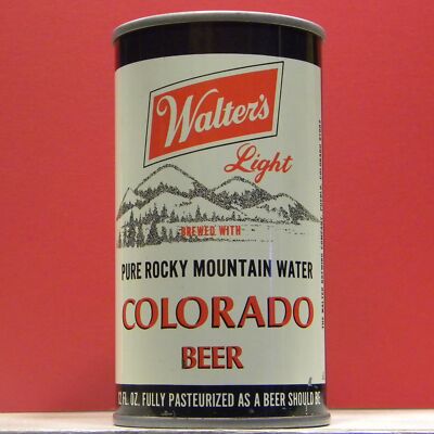 Walter's Light Colorado Beer 12 oz Can Walter Brg Pueblo Colorado K91 H ...
