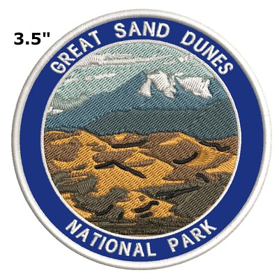 Great Sand Dunes National Park Patch Iron-On Embroidered Applique ...