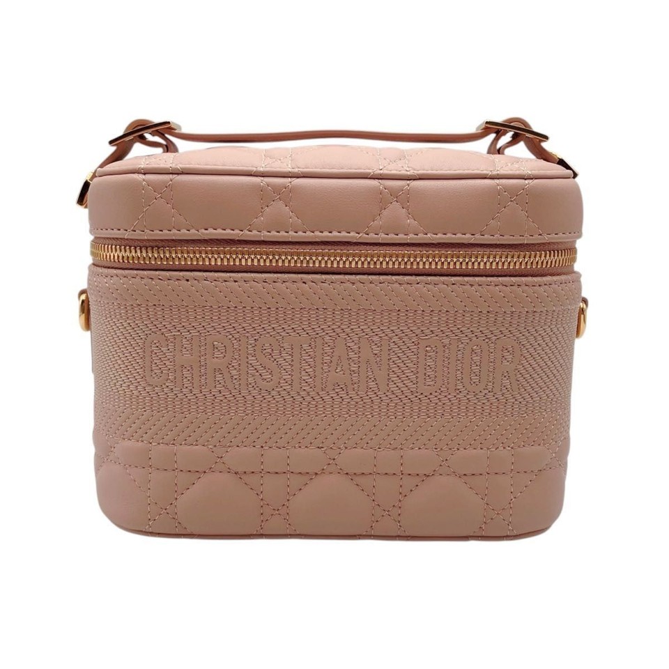 Dior Small Camper Vanity Bag Rosa Beige Travel 2 Vie Tracolla Usata dal ...