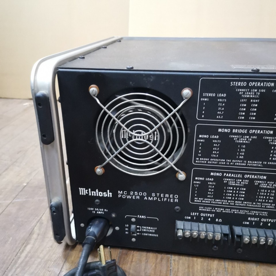 McIntosh MC2500 Power Amplifier Silver As Is Please Read Used Japan | eBay