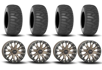 System 3 SB-4 Beadlock Bronze 15" Wheels SS360 Sand/Snow Tires [33x10 ...