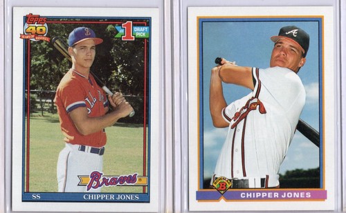 1991 Topps, Bowman Chipper Jones Rookie Card RC Lot | eBay