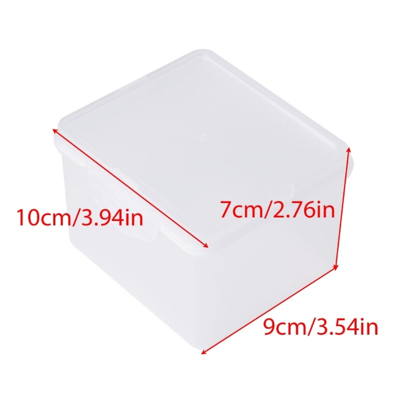 Rectangular Plastic Clear Storage Box Jewelry Beads Collection ...