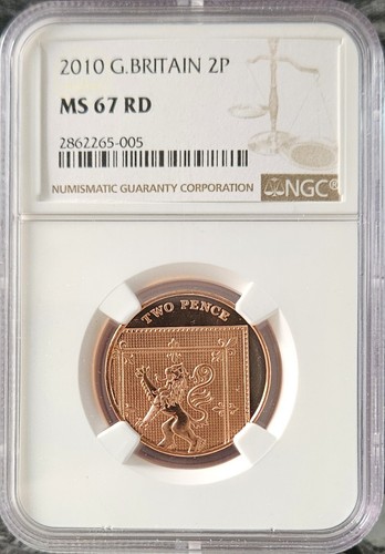 2010 Great Britain 2 Pence Mint State NGC MS 67 Red | eBay