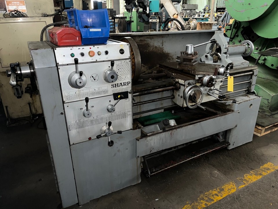 15/20" x 40" SHARP "1540G" GEARED HEAD GAP ENGINE LATHE w/INCH METRIC ...
