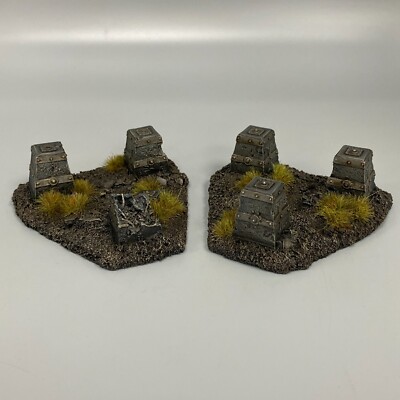 TANK TRAPS DRAGONS TEETH FORGE WORLD WARHAMMER 40,000 PAINTED SCENERY ...