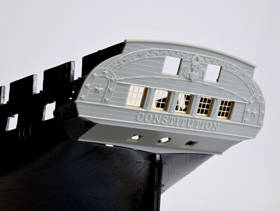 Revell USS Constitution 1:96 - stern of USS Constitution according ...