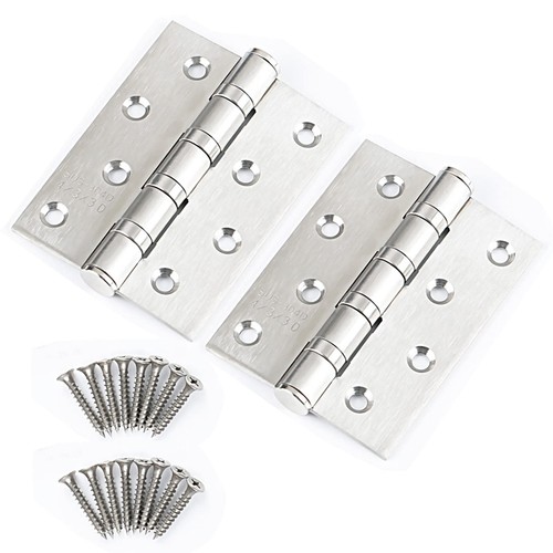 2Pack 100mm 304 Flat Pin Hinge Spring Folding Butt Door Cabinet Hinges ...