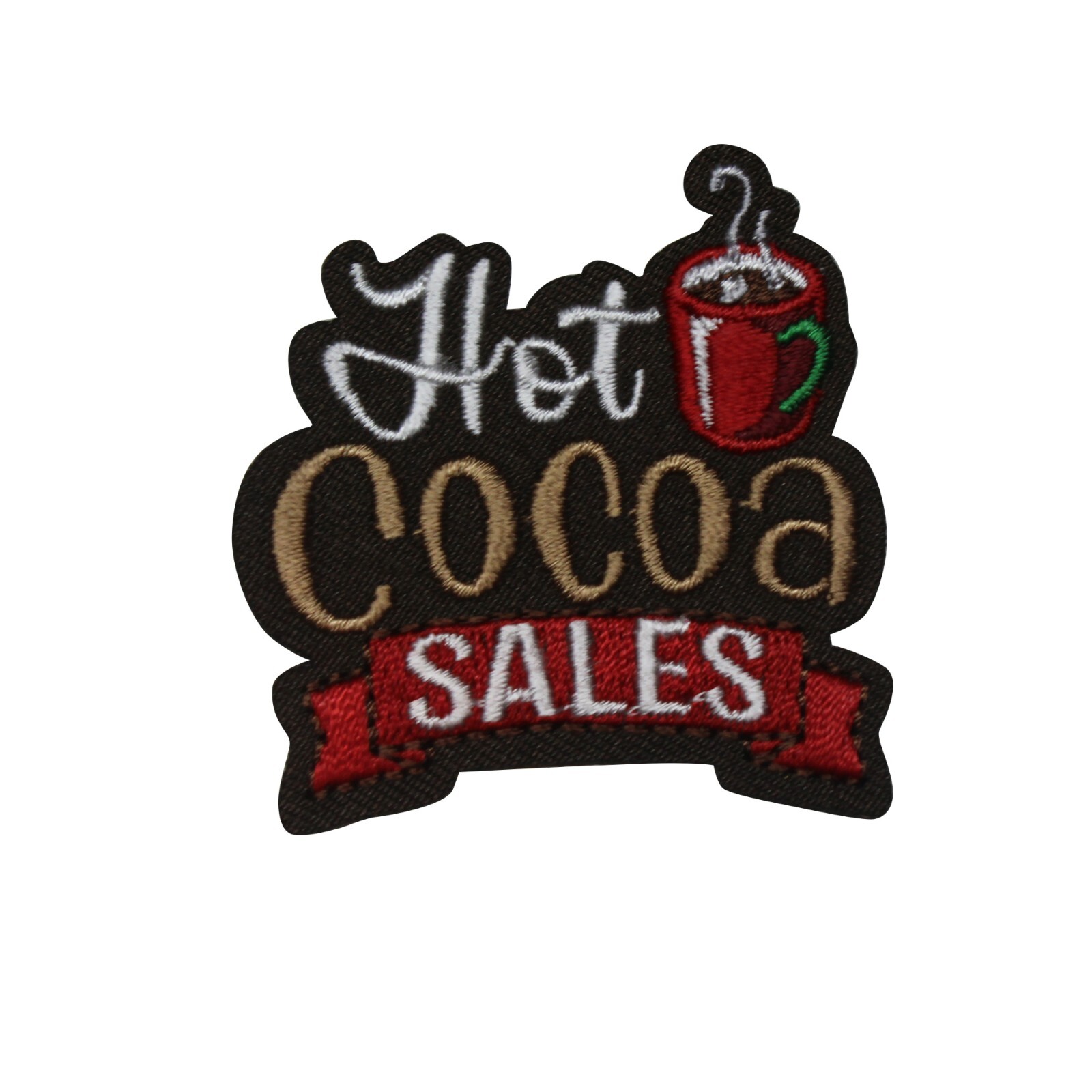 Hot Cocoa Sales Embroidered Iron On Patch - Chocolate Boys Girls Kids ...