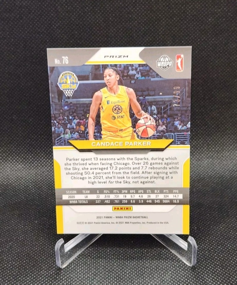 2021 Panini Prizm WNBA #76 Candace Parker Premium Box Set Scope Prizm ...