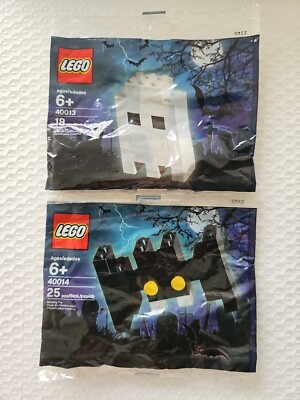 Lego Polybag Halloween Bat 40014 & 40013 Ghost New & Sealed Retired ...