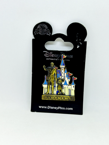 Walt & Mickey Mouse Partners Statue Cinderella's Castle 2008 Disney Pin ...