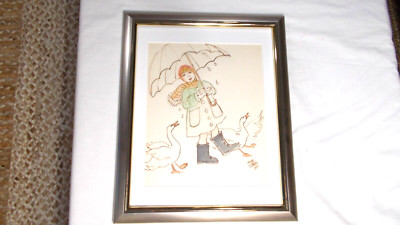 1971 Original Anna Sandhu Ray Watercolor and Drawing on Paper Framed | eBay
