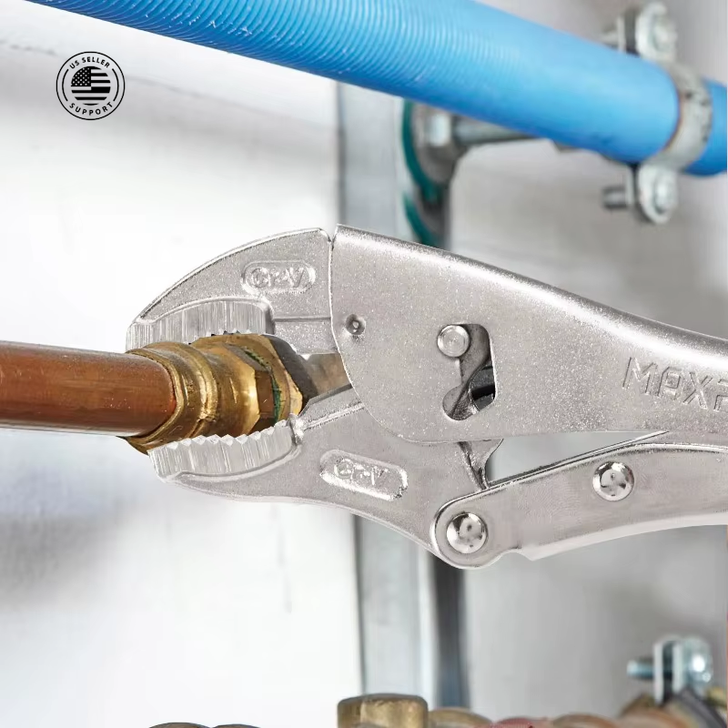 Locking Pliers 10 inch Curved Jaw Vice Grips Pliers, Chromium-Vanadium ...