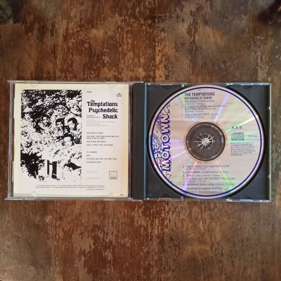The Temptations Psychedelic Shack CD Motown 1992 | eBay