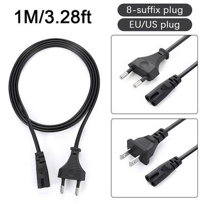 US/EU Power Cable 2 Pin Power Extension Cord For Shaver Power Adapter ...