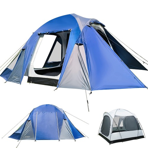 Camping Tent,4/5 Person Family Tent Double Layer Outdoor Tent with ...